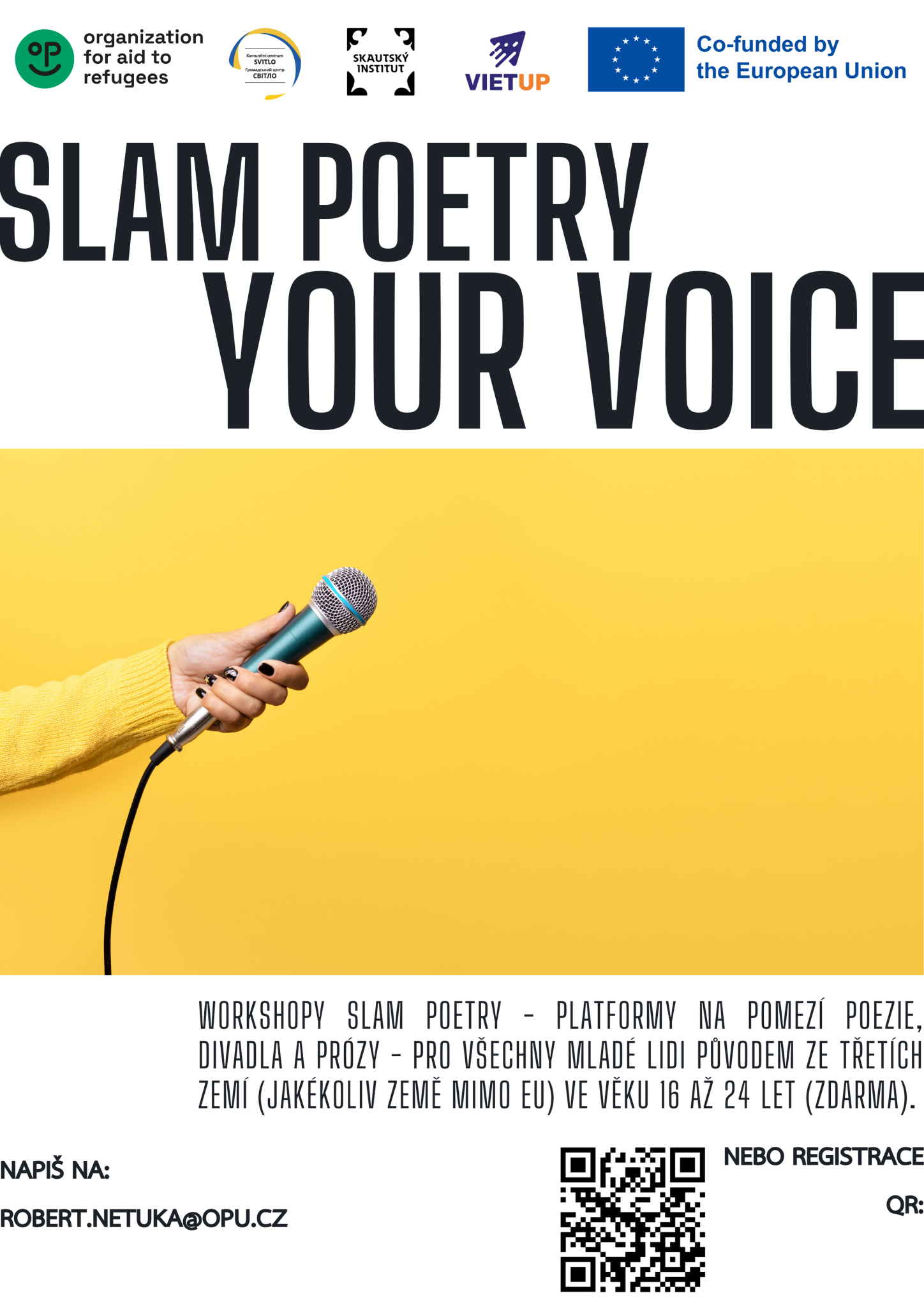 Sign up for Slam Poetry – Your Voice! | Prague for all